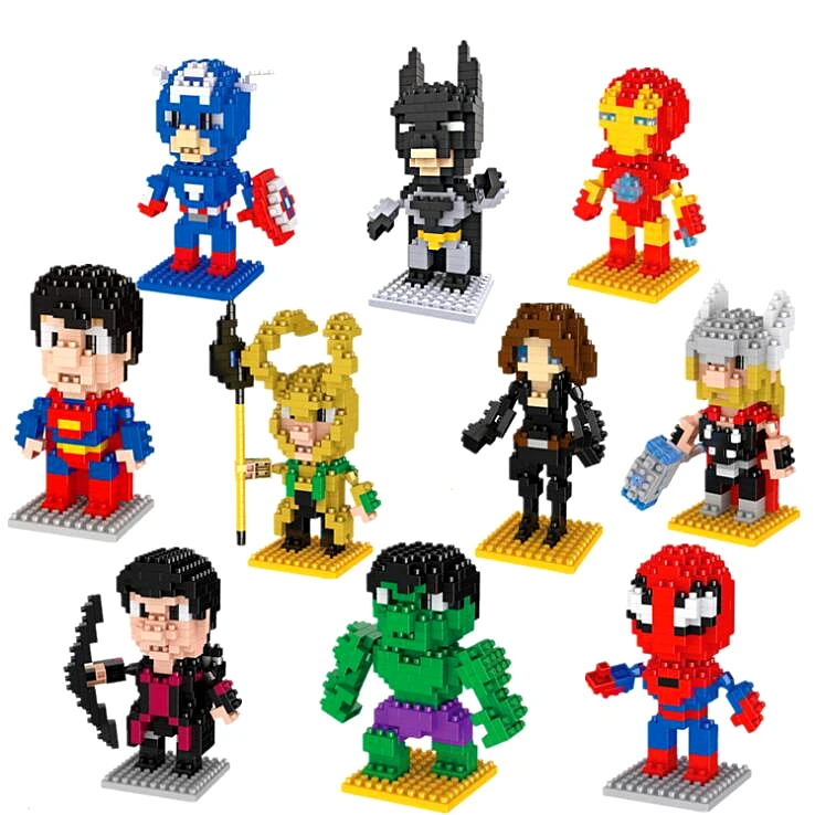 16 Types Hero Building Blocks Movie Hero Mini Diamond Blocks Hero ...