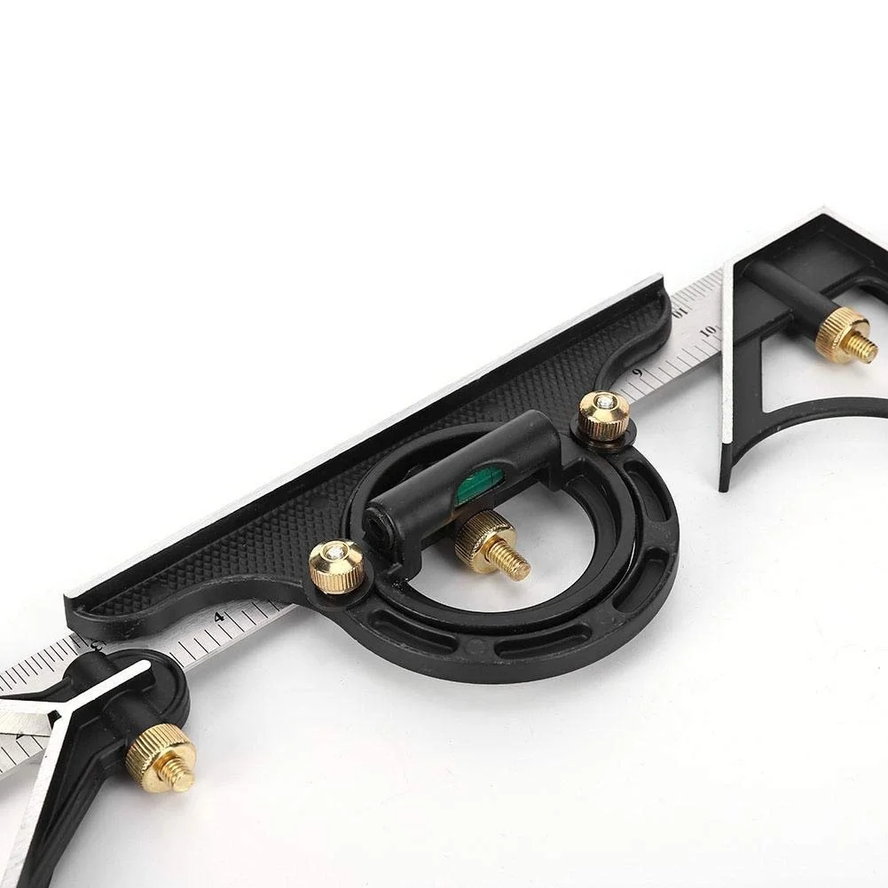 Stainless Steel T Square Ruler Adjustable Sliding Combination Square ...