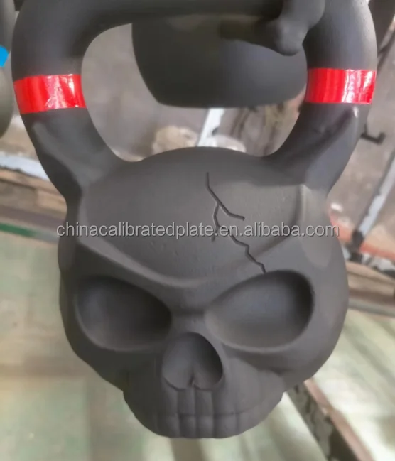 Hot Selling Skull Shape Kettlebell Powder-Coated Cast Iron Skull ...
