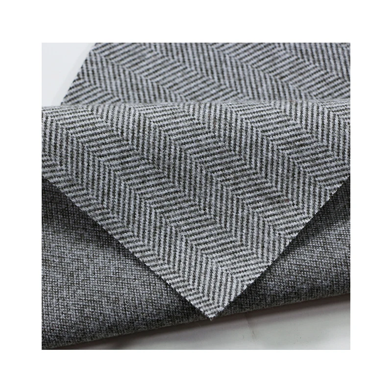MINGMAO Textile Tweed Fabric Fishbone Herringbone Pattern Woolen Coat ...