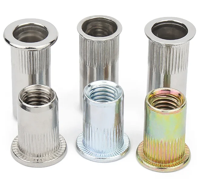 Rivet Nuts Threaded Insert Open and Close End CSK Flat Reduced Small ...