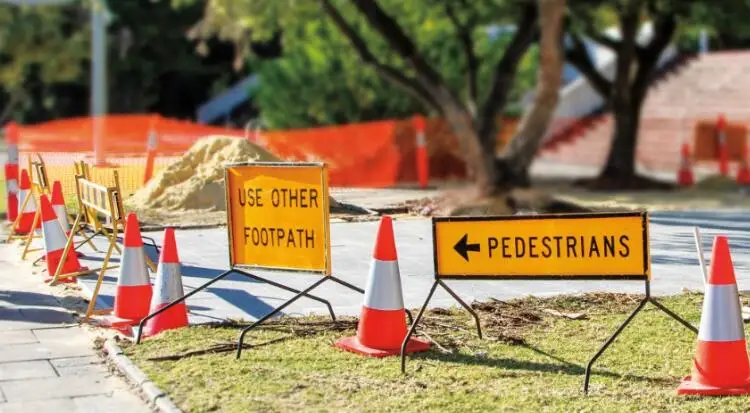 G092401 Australia Traffic Road Signs Temporary Steel Portable Aluminum ...