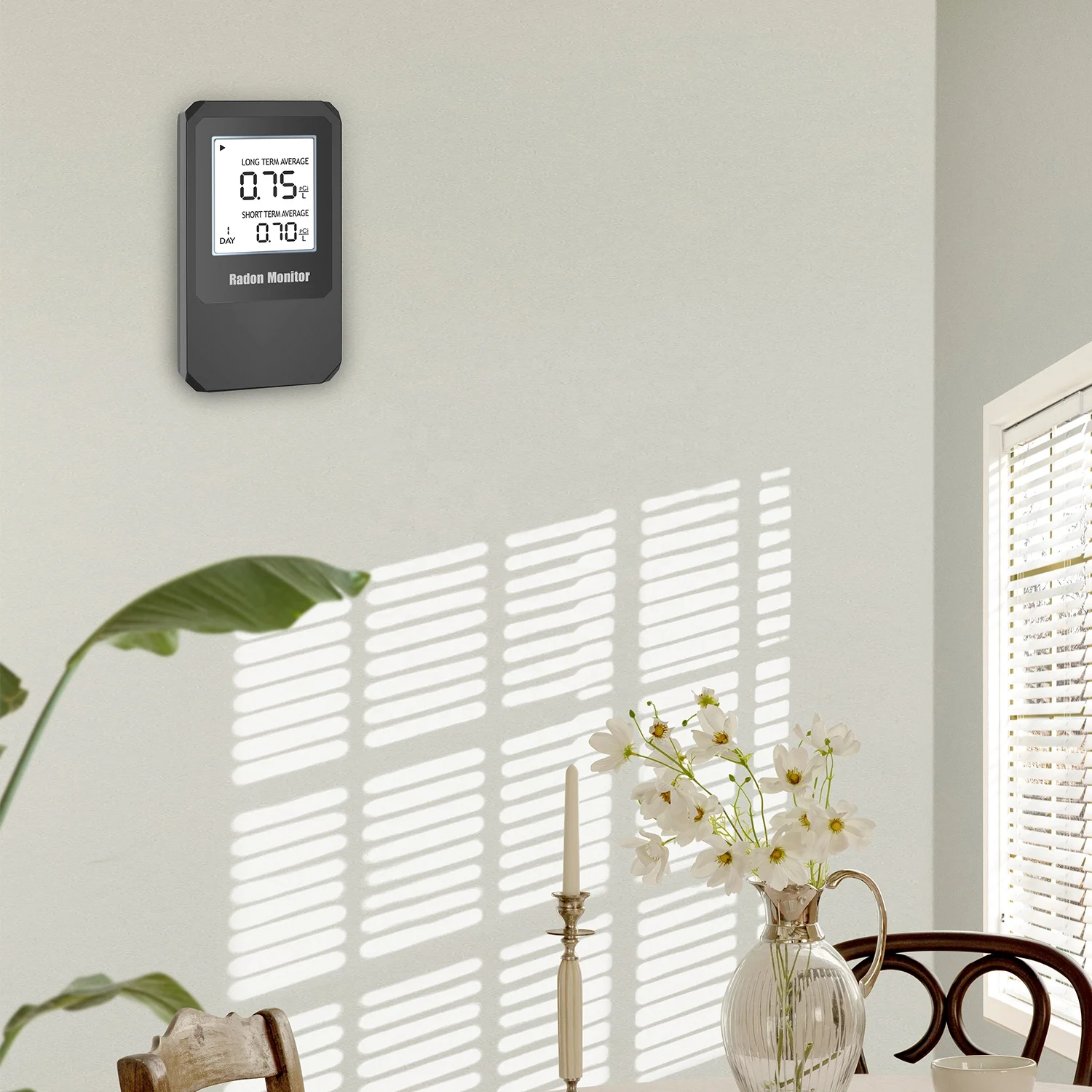 Home Radon Detector Portable Radon Monitor Battery Operated Rn55 Bq/m3 ...