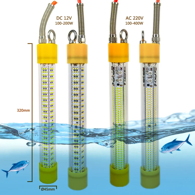 400w Green White 220v Under Water Fishing Light Submersible Fishing ...