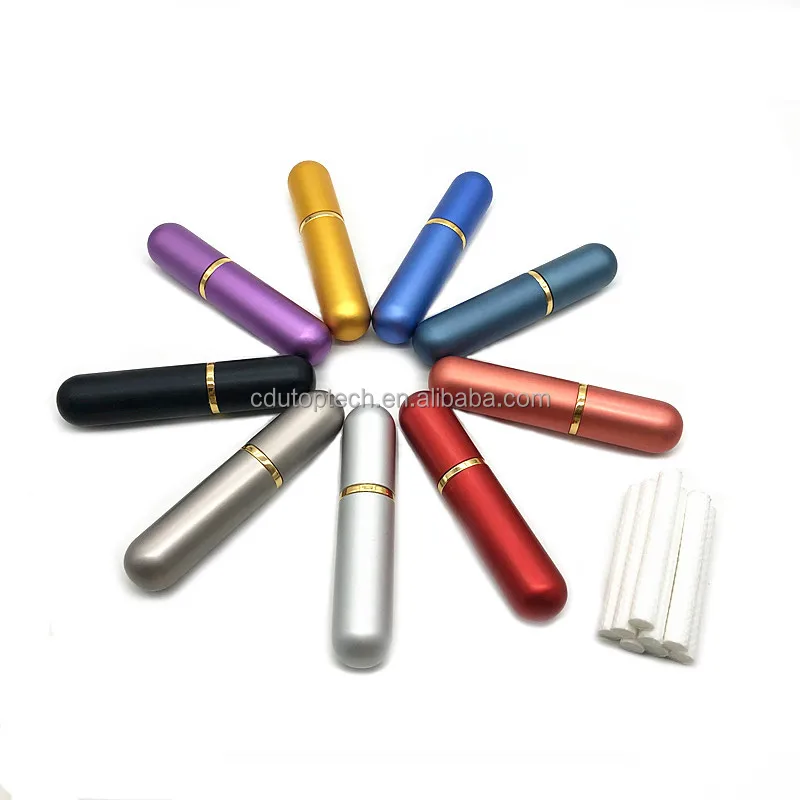 Aluminum Inhaler Tubes for Essential Oil Aromatherapy