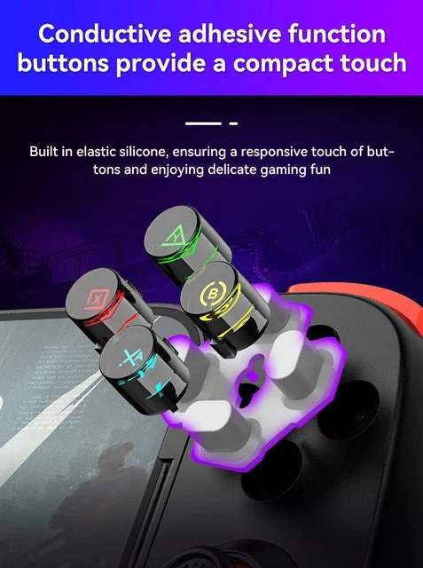 D6DP Wireless Gamepad Stretching Extendable Gaming Controller BT Handle ...