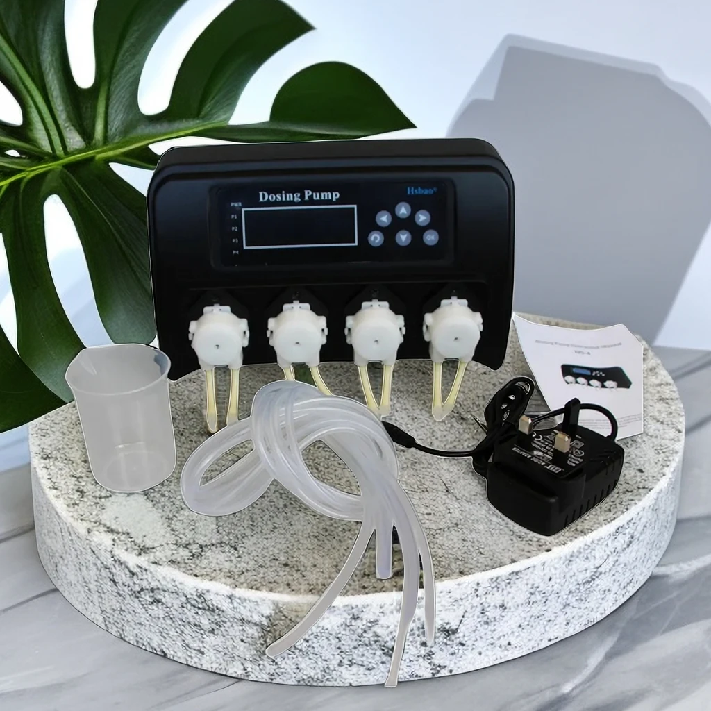 JUYANG Automatic Nutrient Doser - 4 Channel Auto Dosing Pump for Aquariums