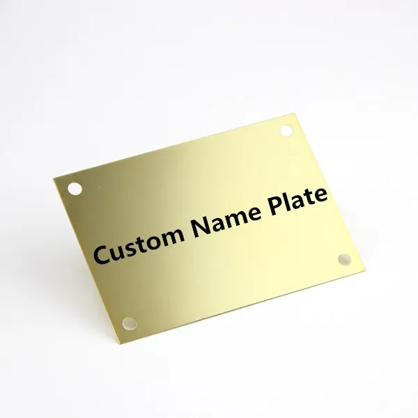 Custom Printing Laser Engraving Machine Made Metal Name Plates Aluminum ...