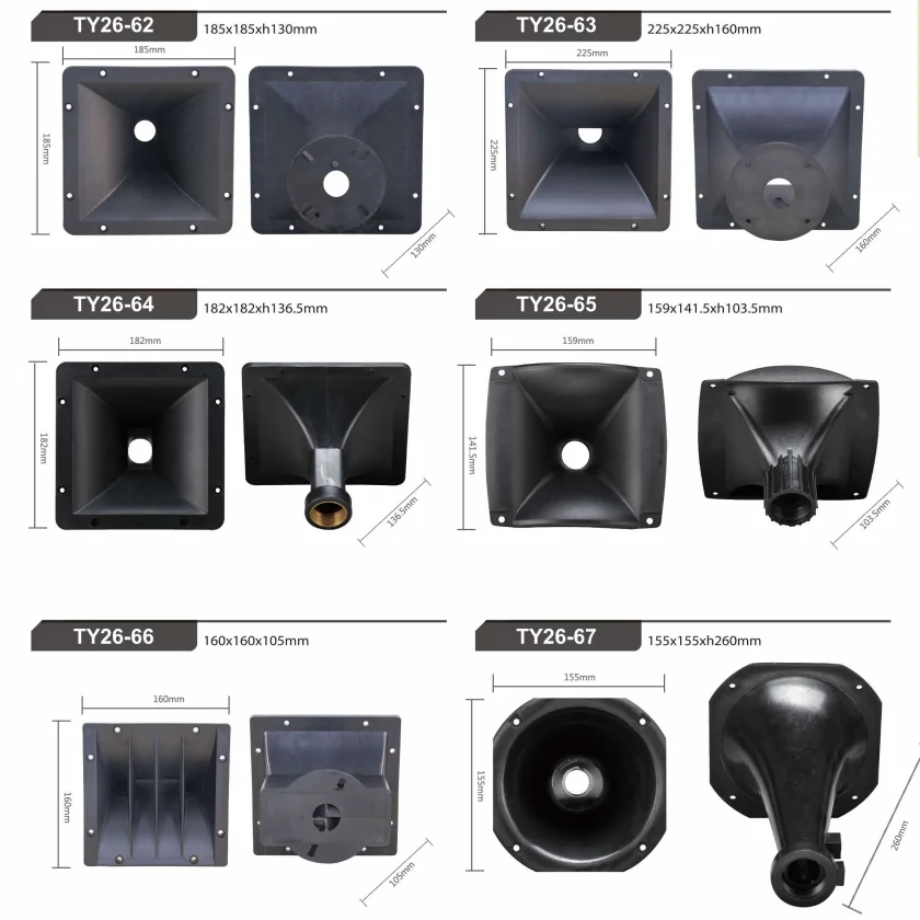 Waveguide Horn Universal Square Driver Tweeter Wave Guide Exit Horn ...