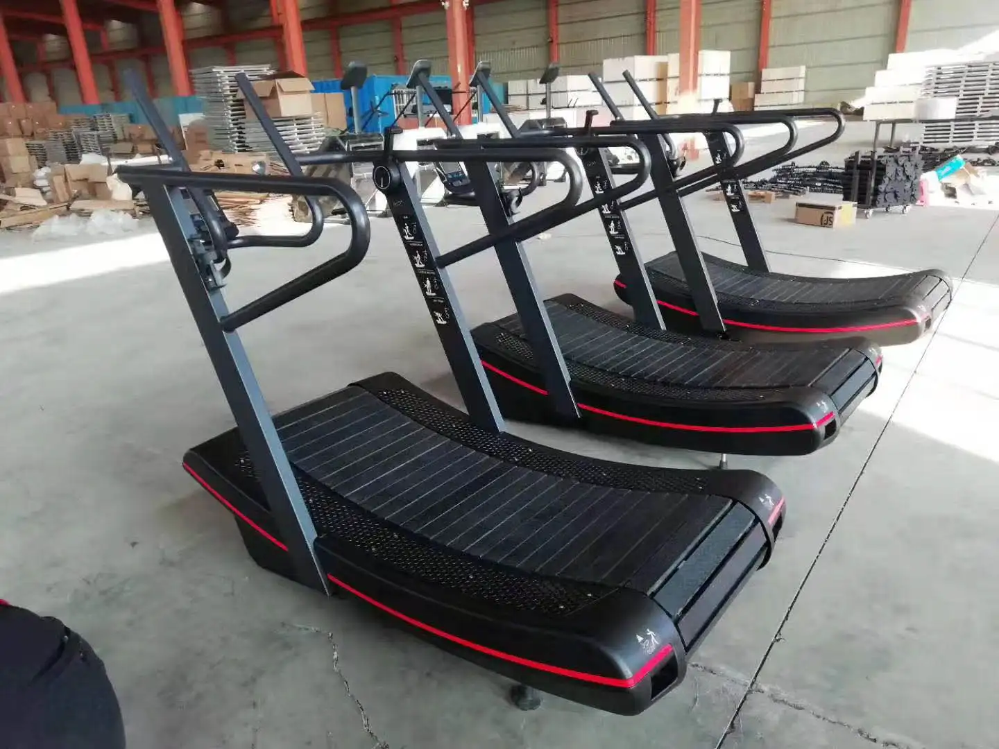 Manual Walking Machine Curved Woodway Air Motorless High Speed ...