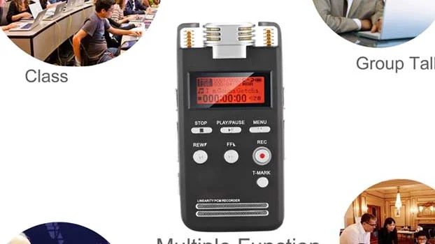 Aomago Pcm Audio Recording Device Digital Voice Recorder 8gb With Mp3 ...