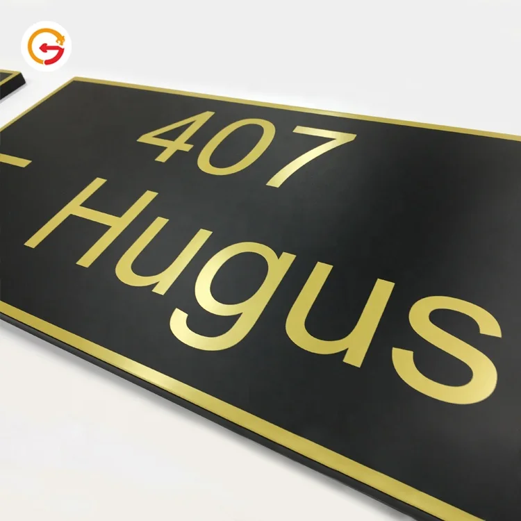 Jaguarsign Custom Building Address Decorative Metal Etched Plaques ...