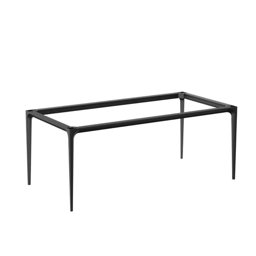 Office Table Frame - Black Gold Metal Cast Iron Industrial Steel