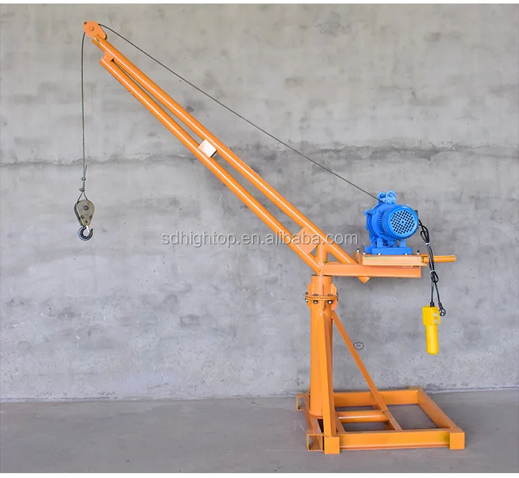 Outdoor or indoor portable 360 degree electric mini small jib crane ...
