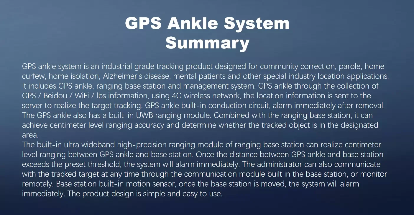 High Quality Ankle Monitor GPS for House Arrest Bracelet