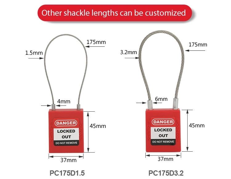 Stainless Steel Cable Security Locks - Durable & Lightweight