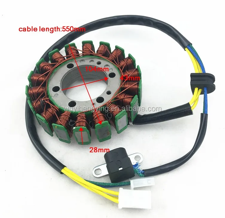 104mm Linhai 260cc 300cc ATV Stator Magneto Coil 18poles