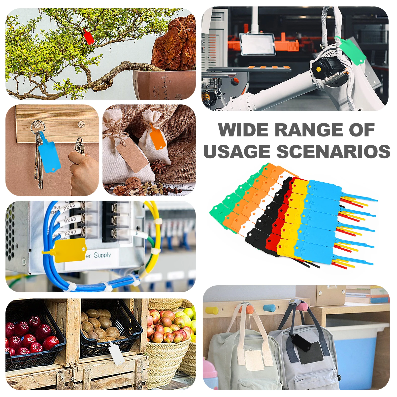 Durable, Reusable, and Waterproof Plastic Tags for Labeling