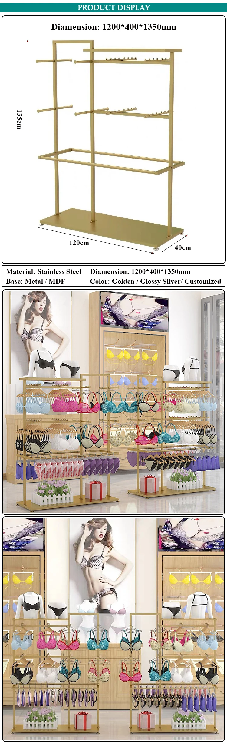 Shop Our Collection of Lingerie Display Racks for Boutiques