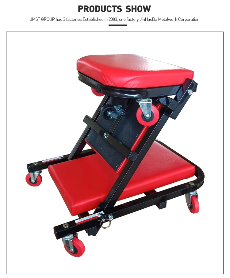 Mechanics Z Creeper Seat Rolling Stool Garage Shop Tool Chair Auto Car ...