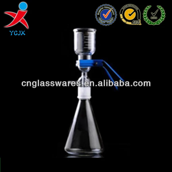 Laboratory 1000ml All Glass Holder Solvent Filtration Units Vacuum ...