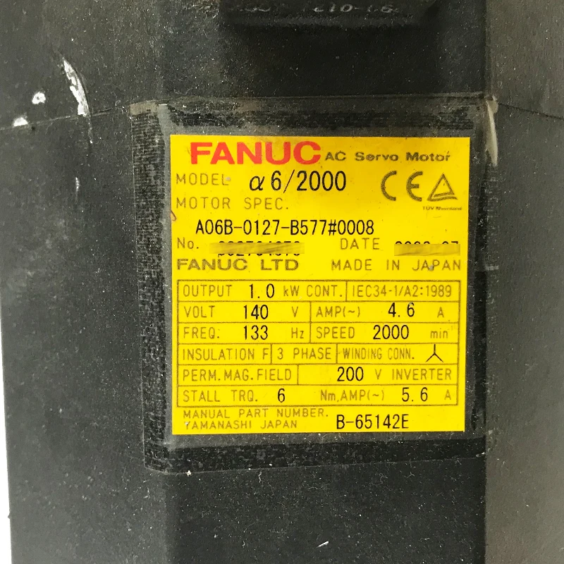 Fanuc Ac Servo Motor A06b-0127-b577#0008 For Cnc Machines - Buy A06b-0127-b577#0008 Fanuc New ...