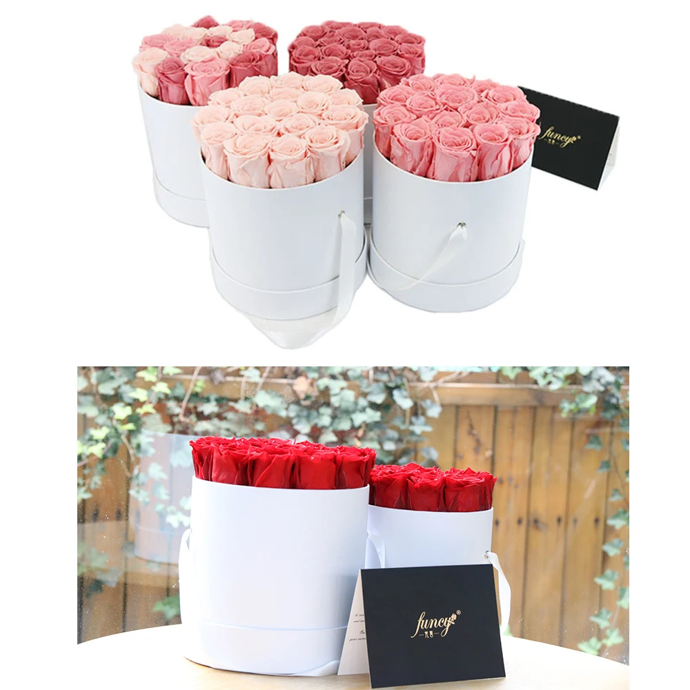 Customized High Quality Luxury Dome Shaped Preserved Roses