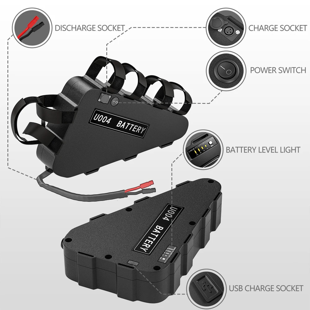 Triangle Lithium Ion Battery 48v14.5ah 15ah Akku Ebike Batterie Pack ...