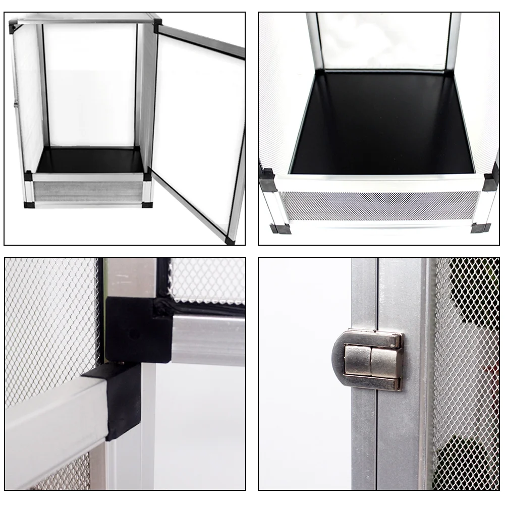 Aluminum Screen Cage Reptile Terrarium - Breathable & Durable
