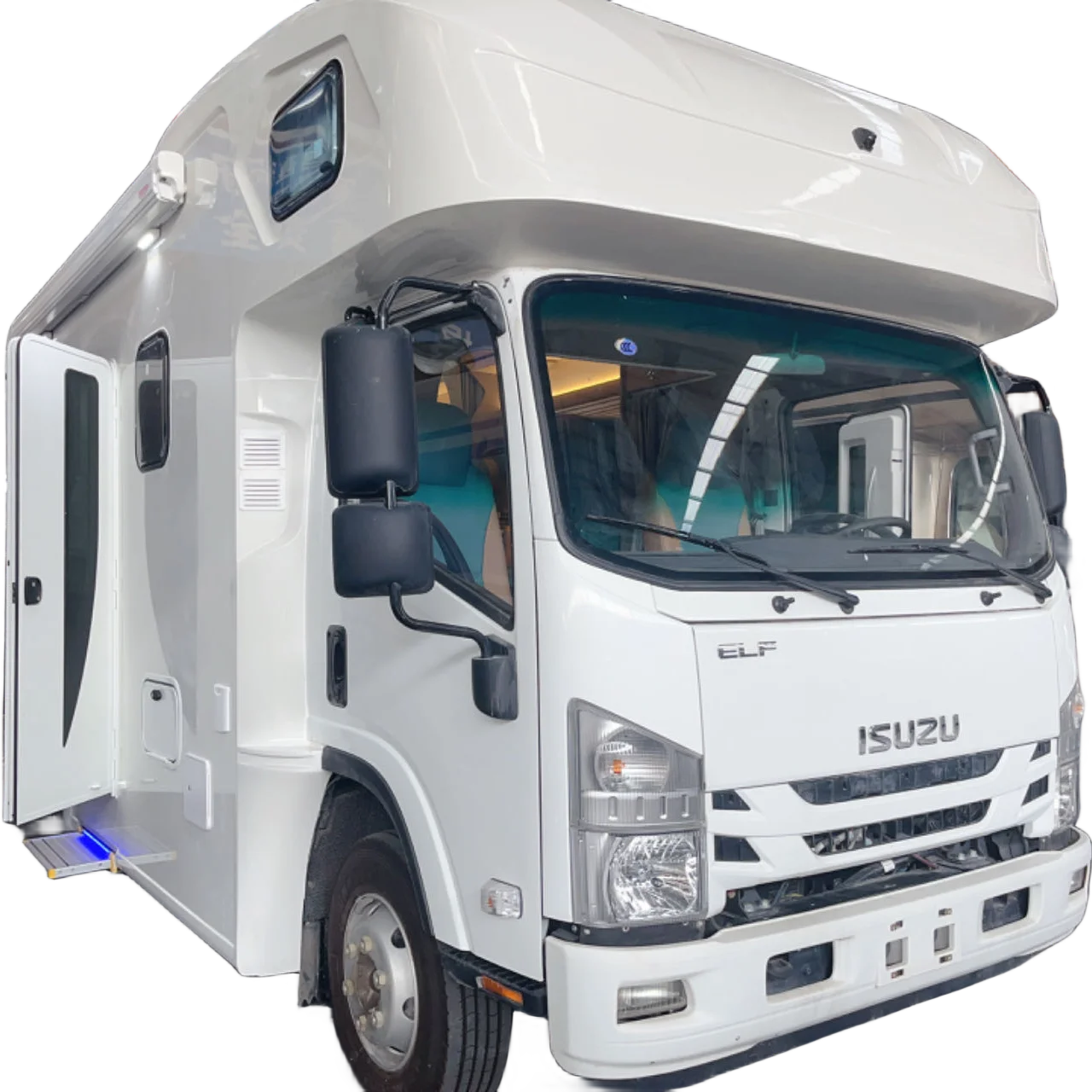 China Isuzu Motorhomes Luxury Inner Display Camper Van Rv 6tires Bed ...