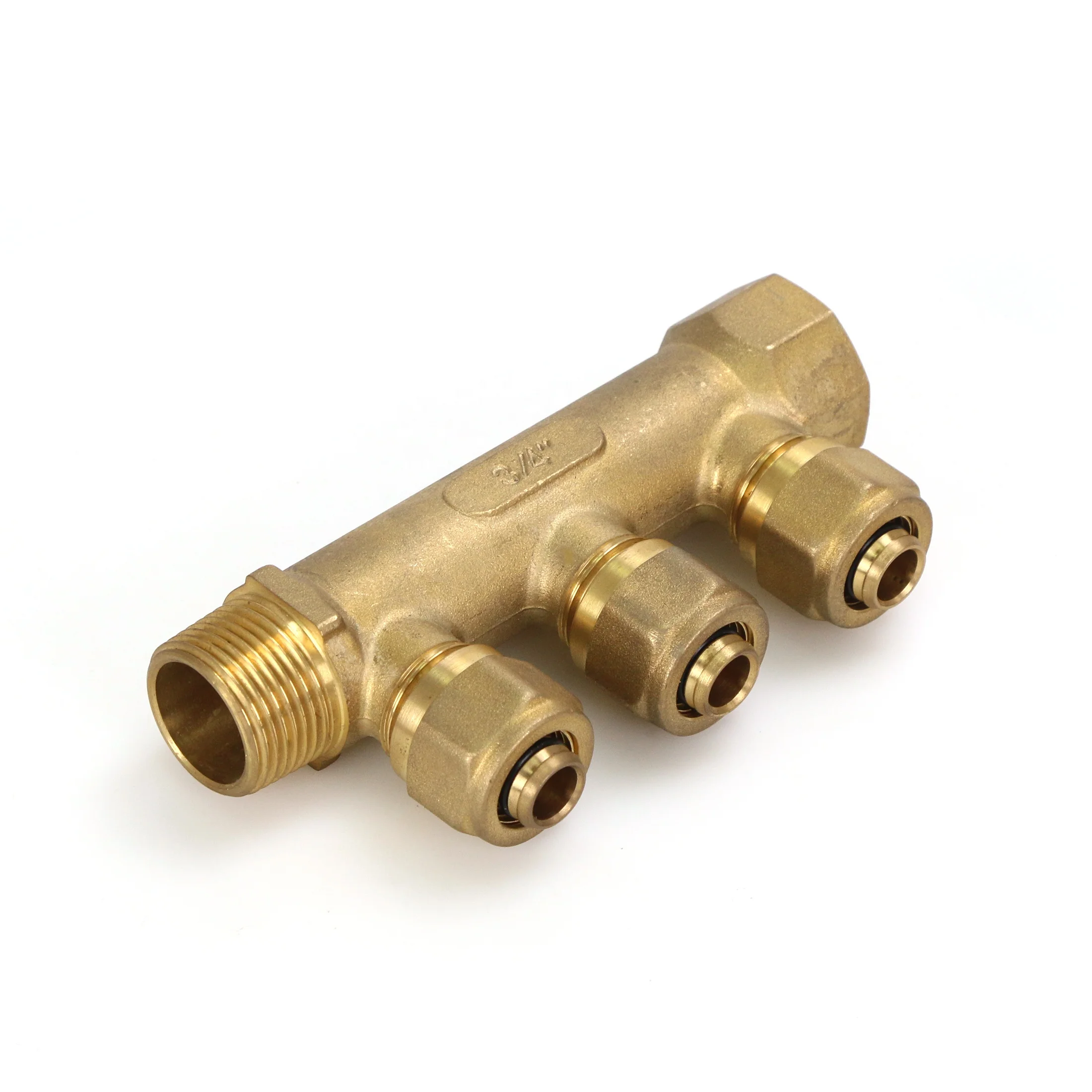 Brass Manifolds For Floor Heating System - Buy Water Manifold,3-way ...