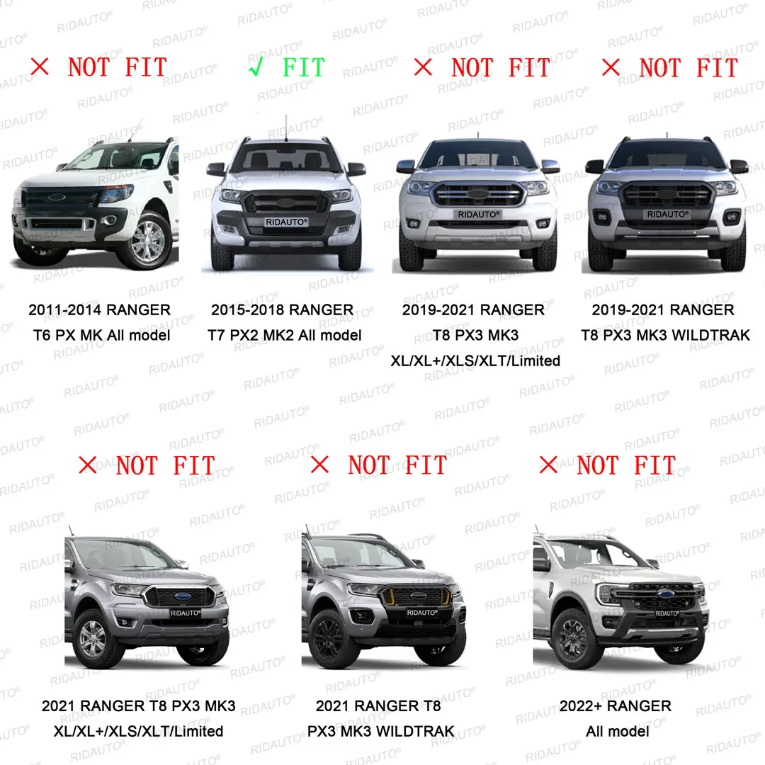 Modified Front Grille Matte Black Front Bumper Grille Freestyle Grille ...