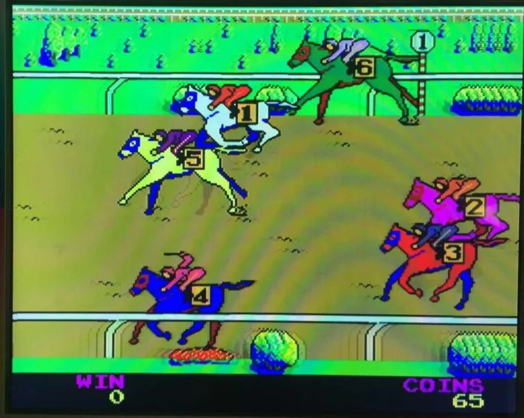 Classic Mechanical Horse Racing Joystick Arcade Game Machine For Gaming ...