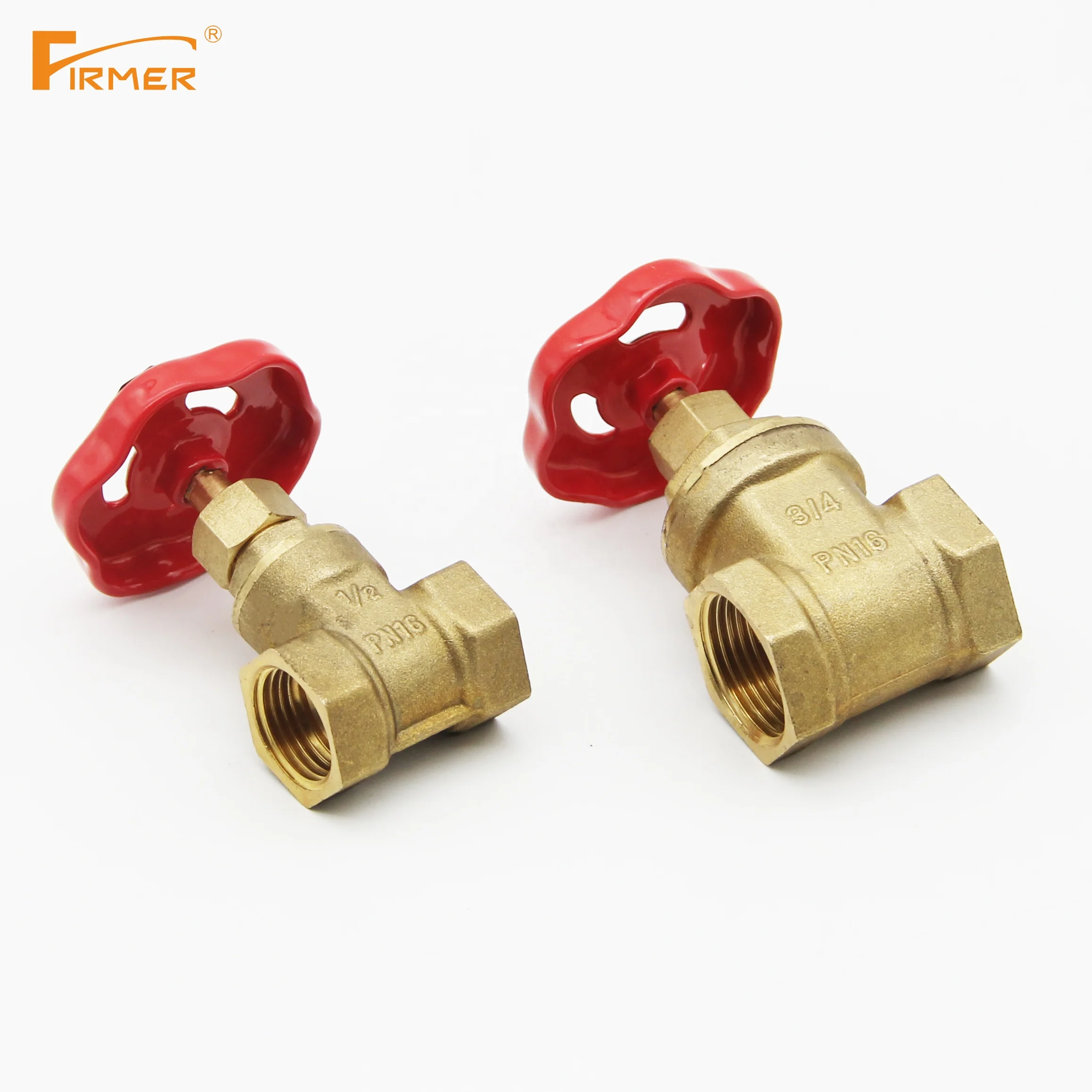 High Quality Brass 1/2 Inch Female Thread Water Brass Gate Valve - Buy ...