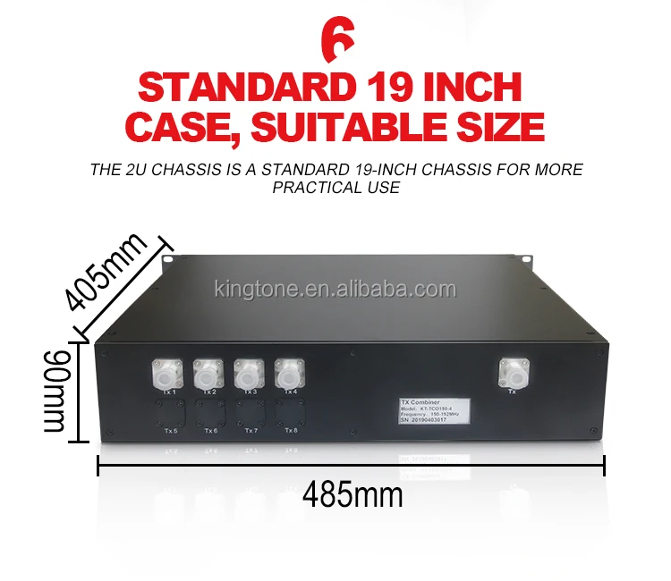 TX Combiner POI UHF VHF TETRA 136-520 Mhz - Rugged & Efficient