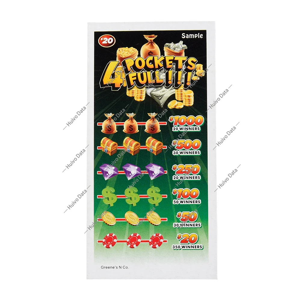 Wholesale Pull Tabs - Lottery Gambling Tickets Printing