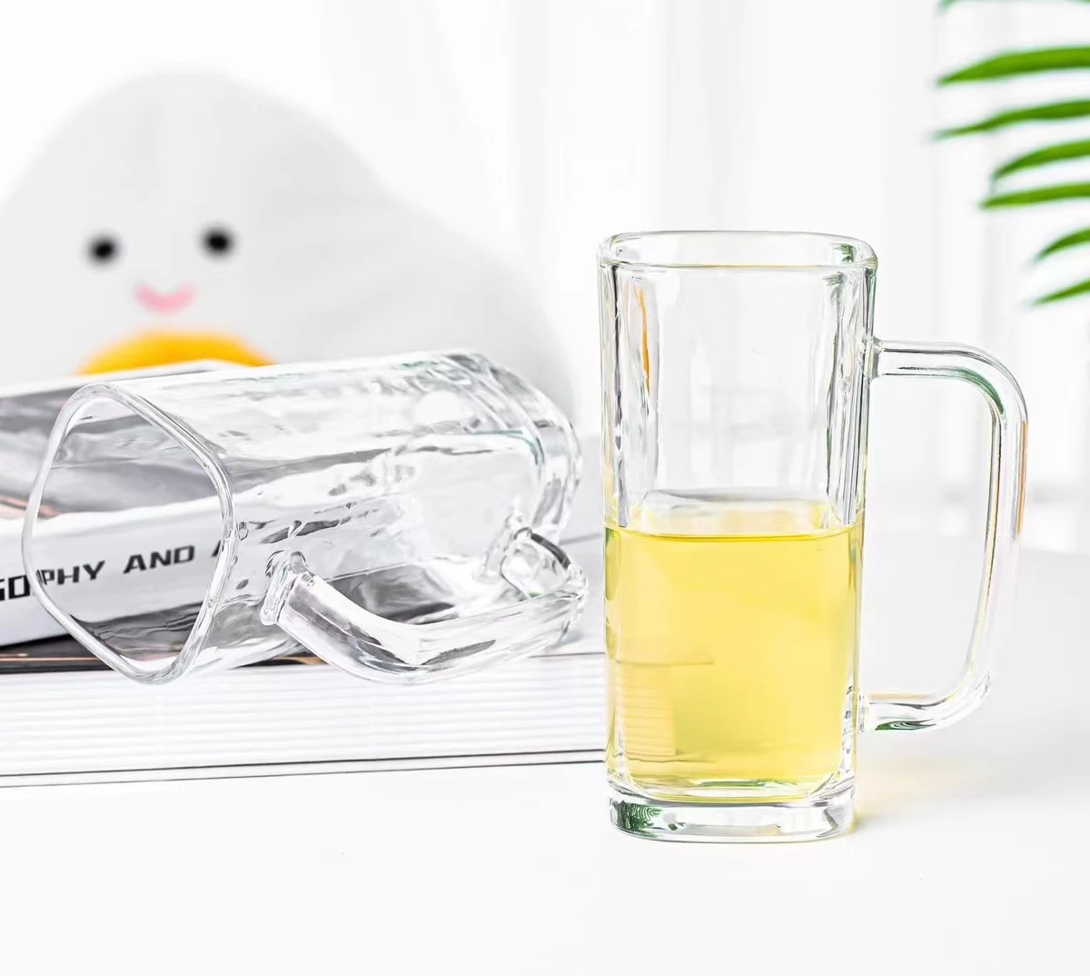 270ml Straight Mug with Big Handle - Perfect for Beer & Tea