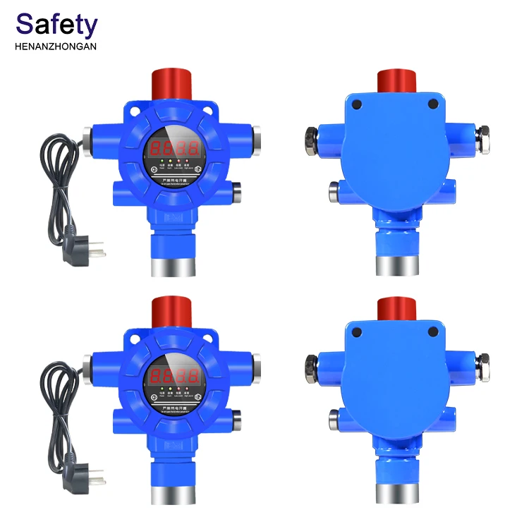 Stationary Type Gas Detector Lel O2 Co H2s Carbon Monoxide Oxygen ...