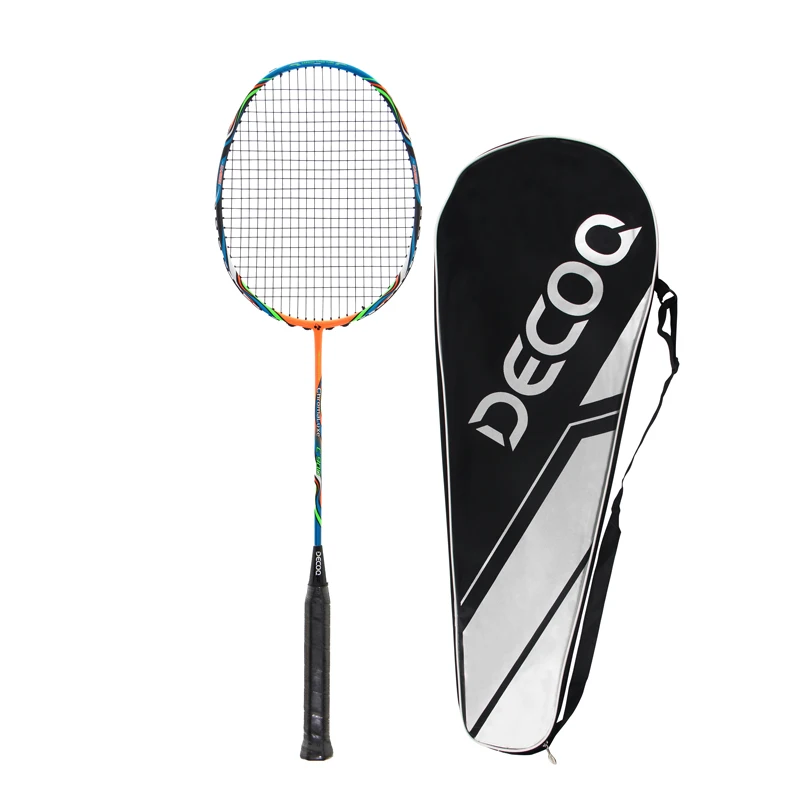 Professional Dual PU Woven Carbon Fiber Badminton Racket Set High ...