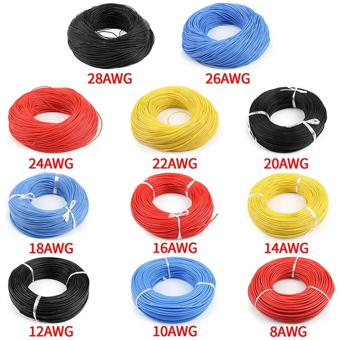 600v 4 Awg 6 8 10 12 14 18 22 24 26 28 Awg Heating Silicone Rubber Cable Super Flexible Electric ...