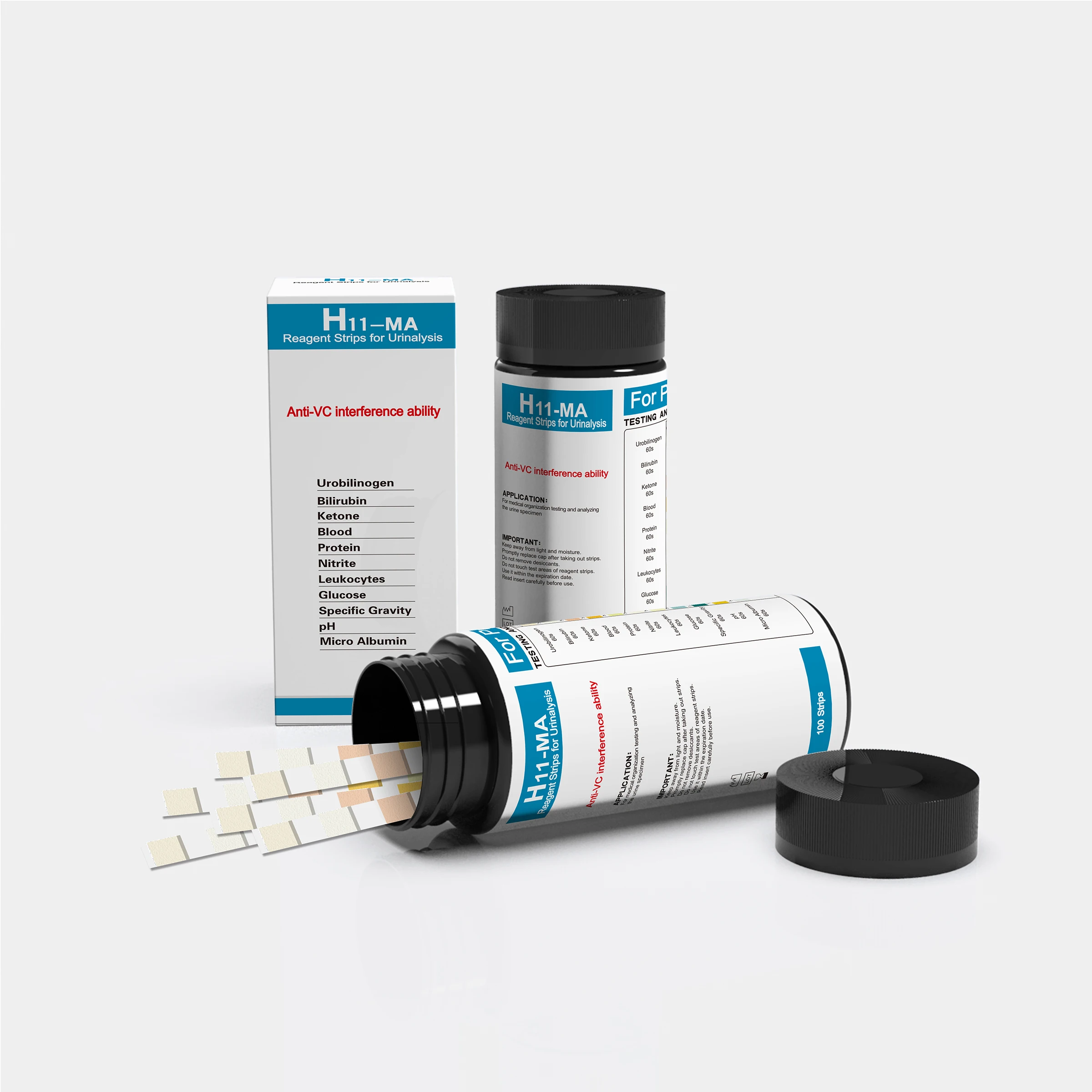 URS-11MA Urine Test Strips - Rapid & Reliable Urinalysis