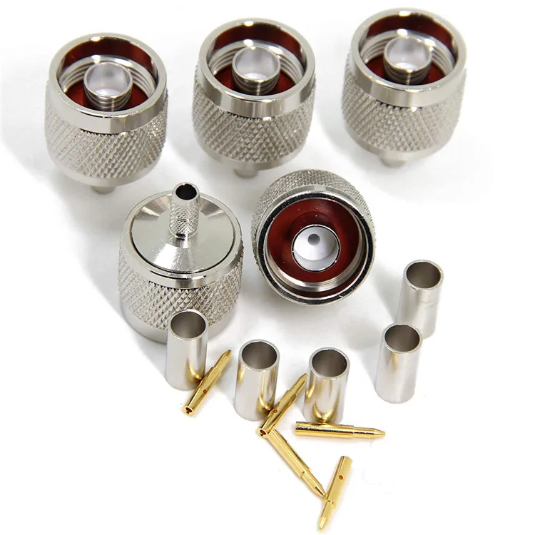 N Male Crimp on Plug Connector for 3DFB 5DFB RG-58 50 Ohm Low Loss RF Coaxial Cable| Alibaba.com
