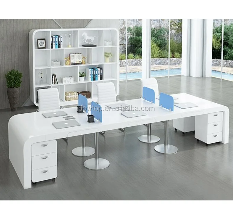 Modern Furniture Office Table 4 People Desk Office Desk - Buy 4 Person ...
