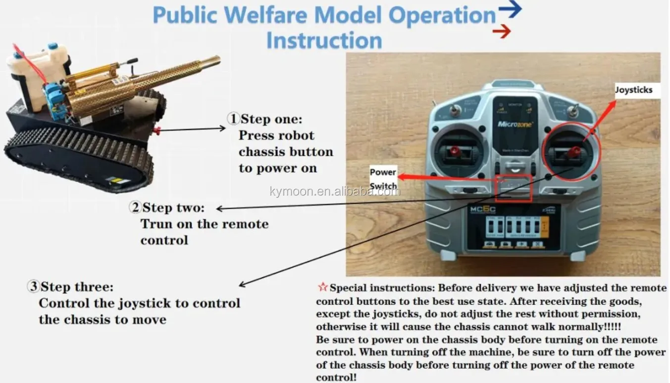 Small Robot Rubber Track Chassis for Disinfection - Durable & Versatile