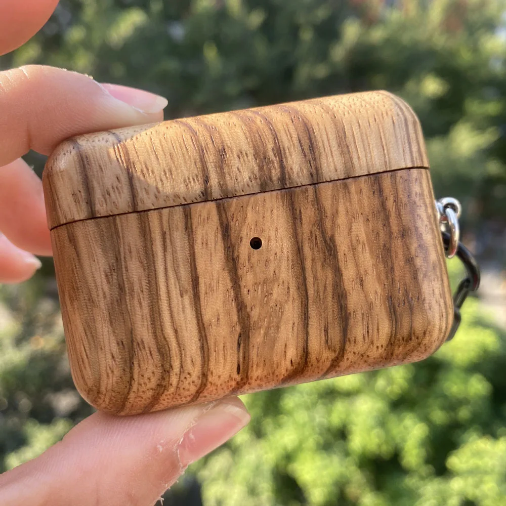 Headphone Charging Box Wood Bamboo Case For Airpods Pro 3 Case ...