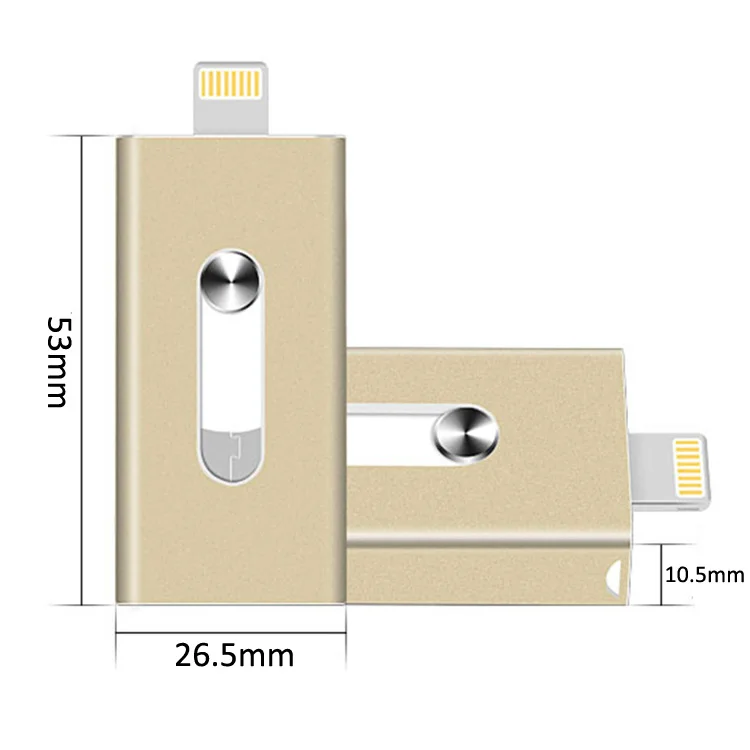 Push-pull Dual Use Flash Drive 32 Gb Otg Pendrive for iPhone and PC ...