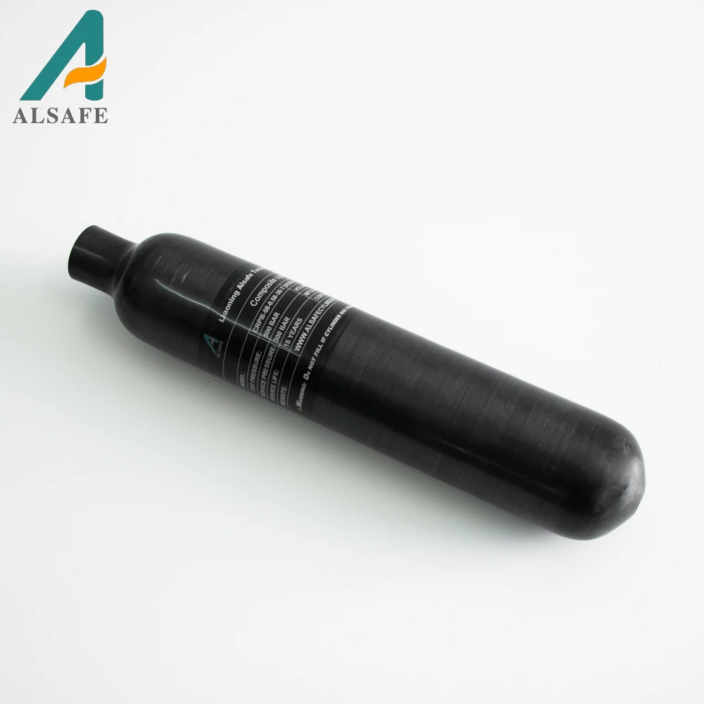 Alsafe 4500psi 580cc High Pressure Carbon Fiber Tank Oxygen Pcp Gas ...