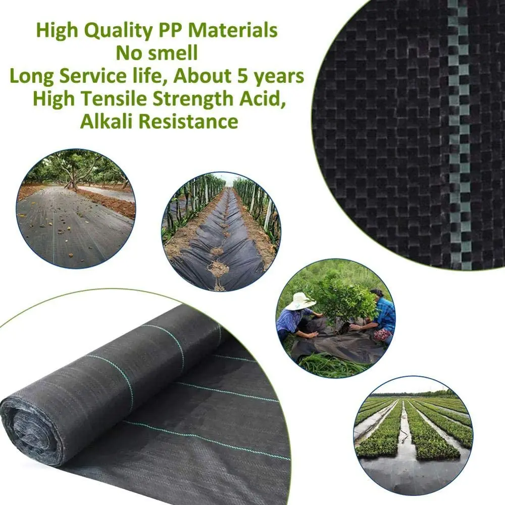 Agricultural Black Agro-textile Landscape Fabric Weed Control Fabric ...