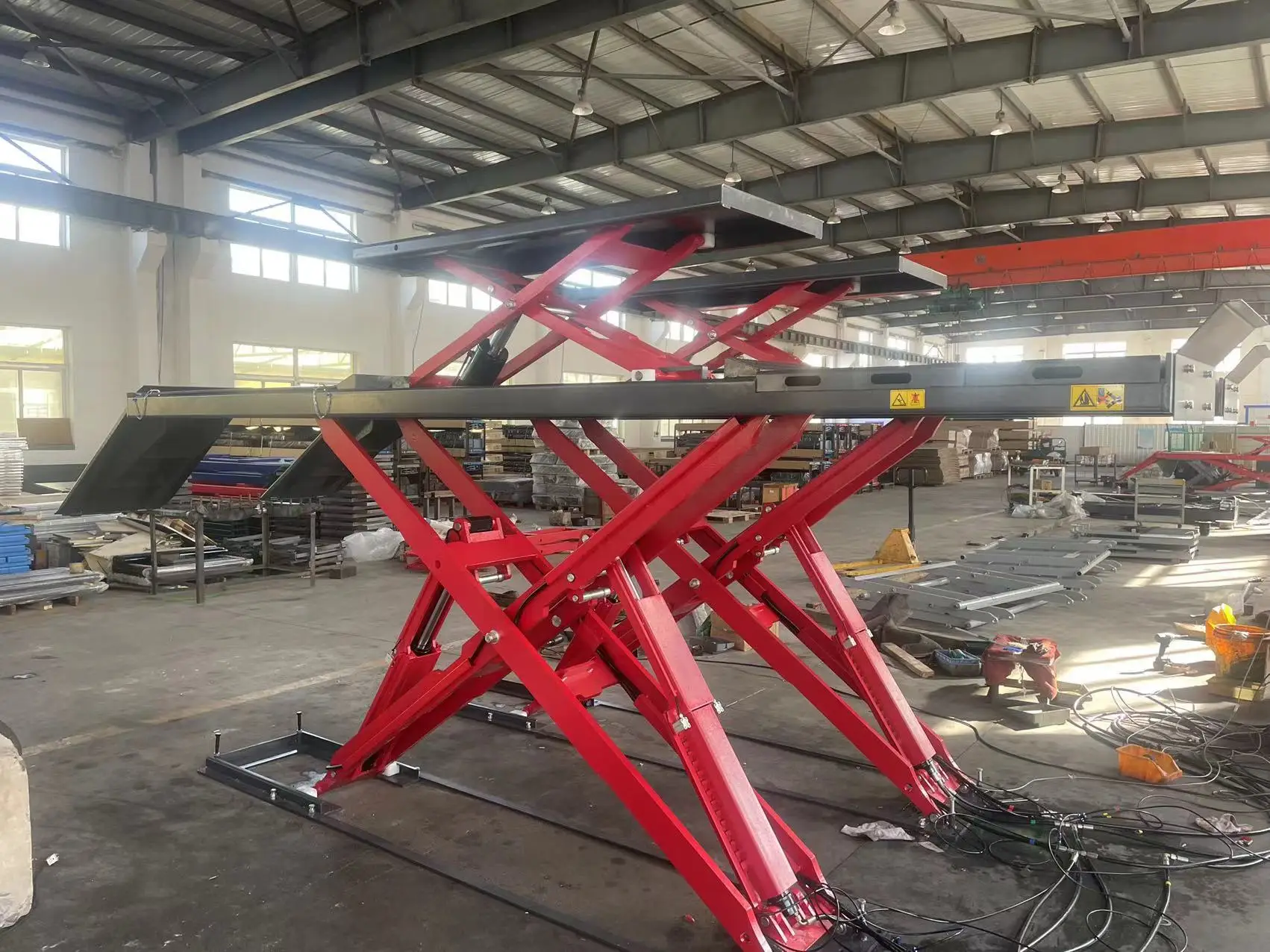 Heavy Duty Hydraulic Garage Car Lift Four Wheel Alignment 4 Post Lift ...