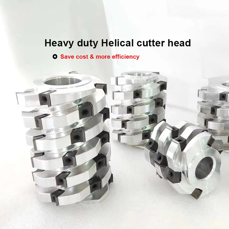 woodworking machinery parts helical spiral wood shaper cutter head ...